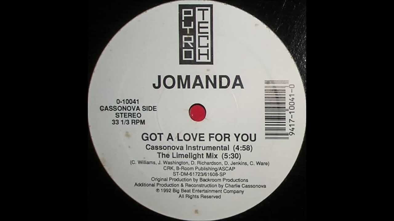 JOMANDA - GOT A LOVE FOR YOU (LIMELIGHT MIX) 1992 - YouTube