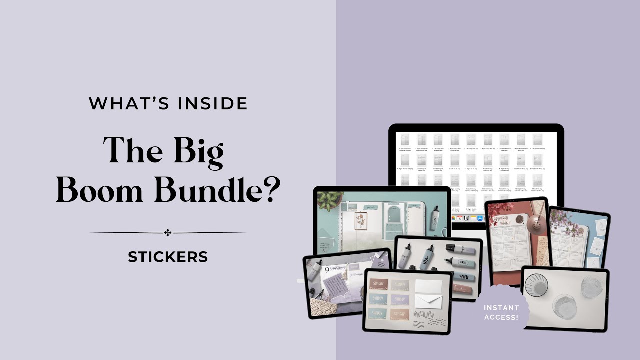1. The Big Boom Bundle - Digital Stickers for Digital Bullet Journaling ...