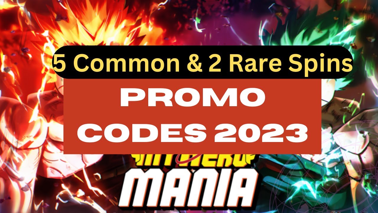 My Hero Mania codes in Roblox March 2023 - YouTube