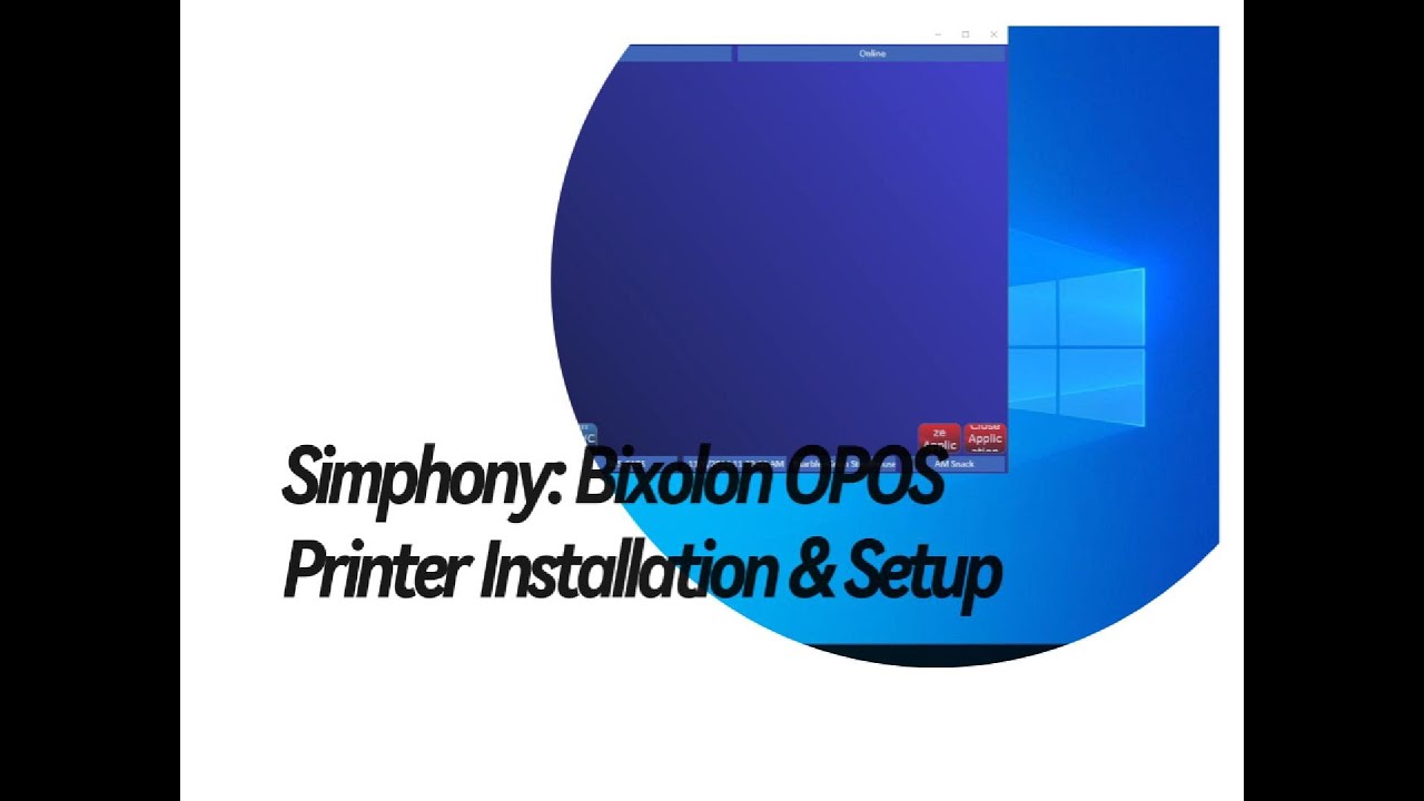Simphony: Bixolon OPOS Printer Installation and Setup - YouTube