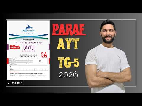 AYT Tarihi 21'de 21 Yap / Paraf Yayınları AYT Türkiye Geneli Deneme Sınavı-5 / 2026 / Ali Gürbüz