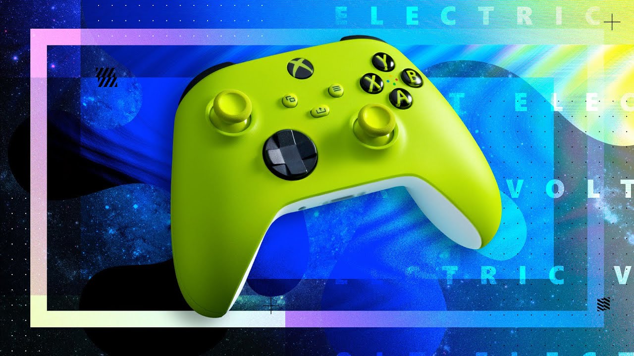 Xbox Wireless Controller Electric Volt (Yellow / Green) - Unboxing ...