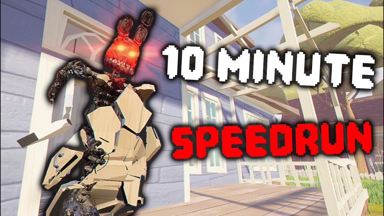 HELLO NEIGHBOR IGNITED BONNIE MOD SPEEDRUN (10 Minutes) - YouTube