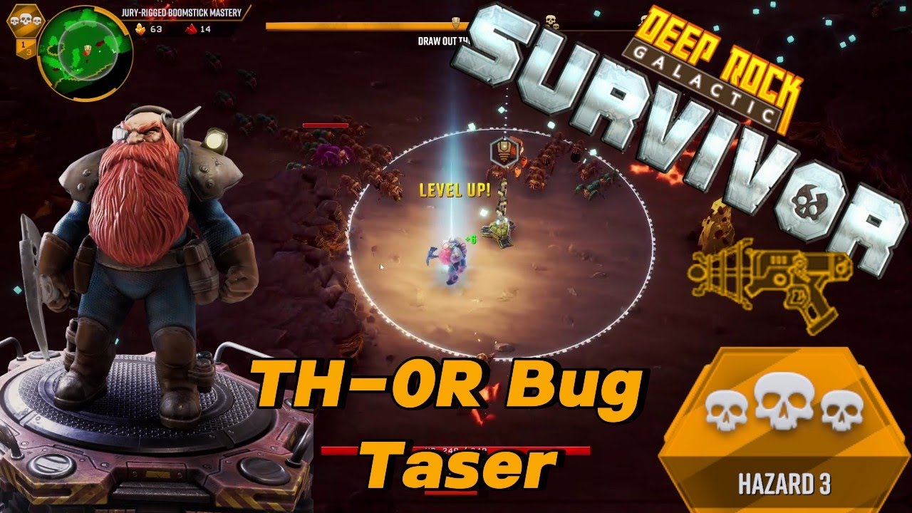 Masteries: TH-0R Bug Taser hazard 3 | Deep Rock Galactic: Survivor ...