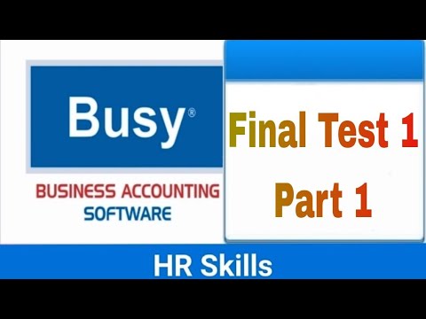 Busy Final Test -1 (Part -1) - YouTube