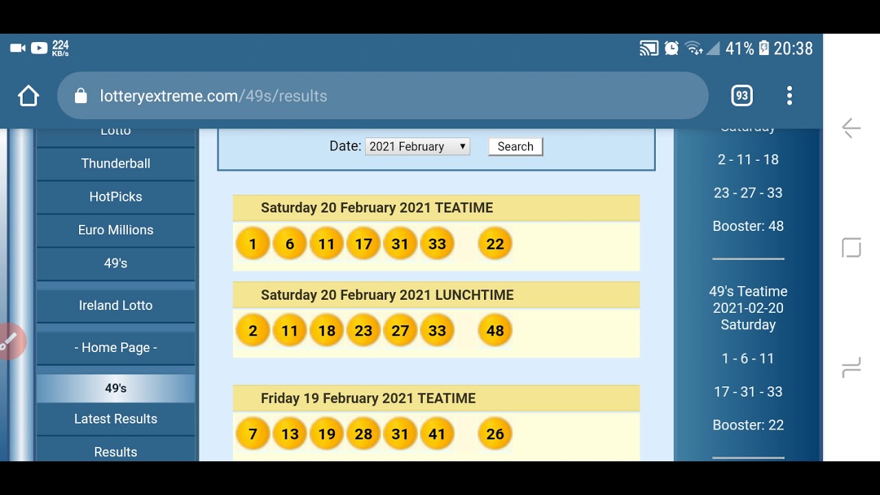 UK 49's Afternoon draw 3balls predictions (Sun,21 Feb) - YouTube