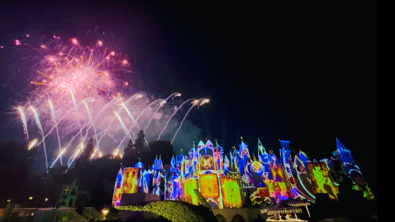 Disneyland Wondrous Journeys Fireworks, POV from It’s a Small World in ...