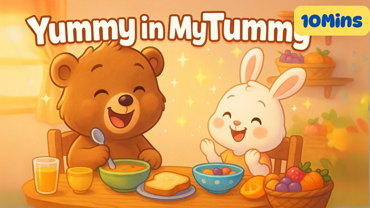 Yummy in My Tummy – 10 Minutes | Fun Food Song for Kids | Kids song ...