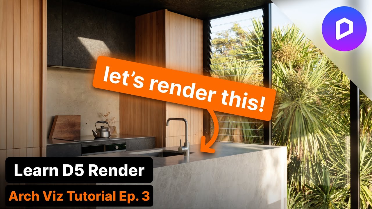 How to Render Realistic Kitchens in D5 Render (Step-by-Step) | Part 3 ...