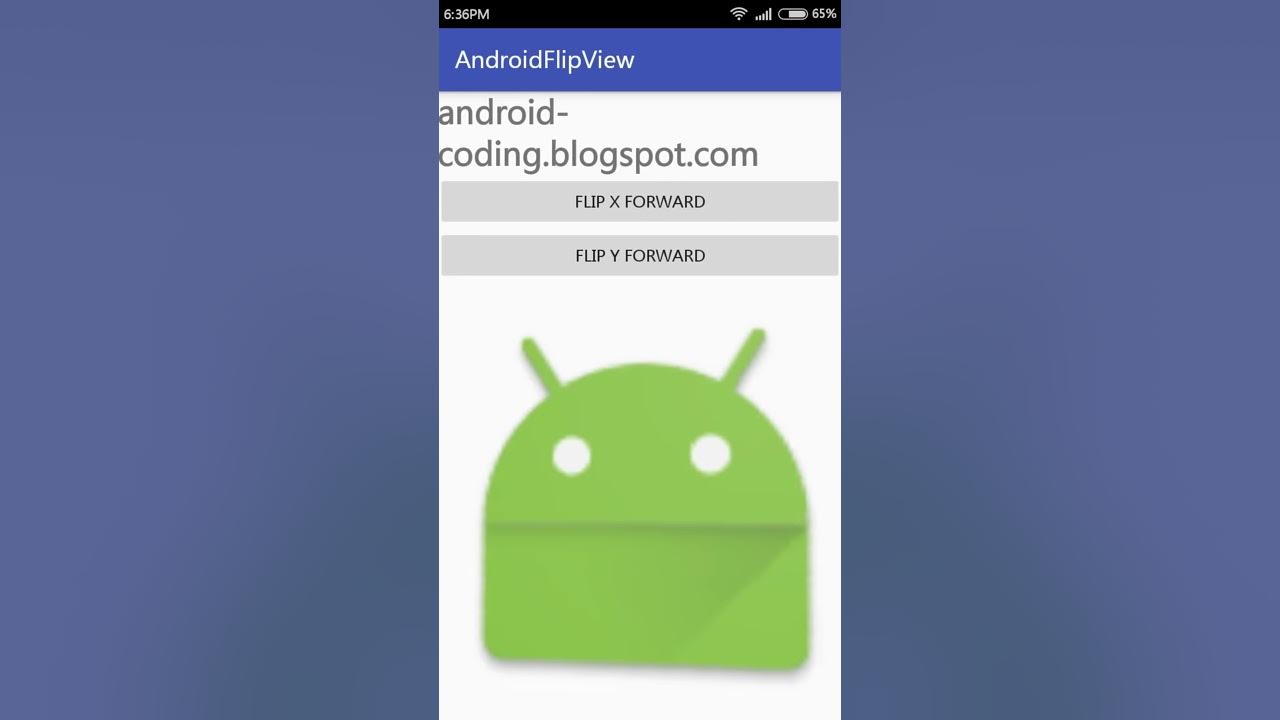 Interactive flip ImageView using ObjectAnimator - YouTube