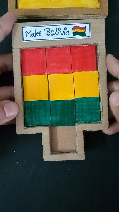 Make Bolivia 🇧🇴 cardboard crafts games puzzle - YouTube