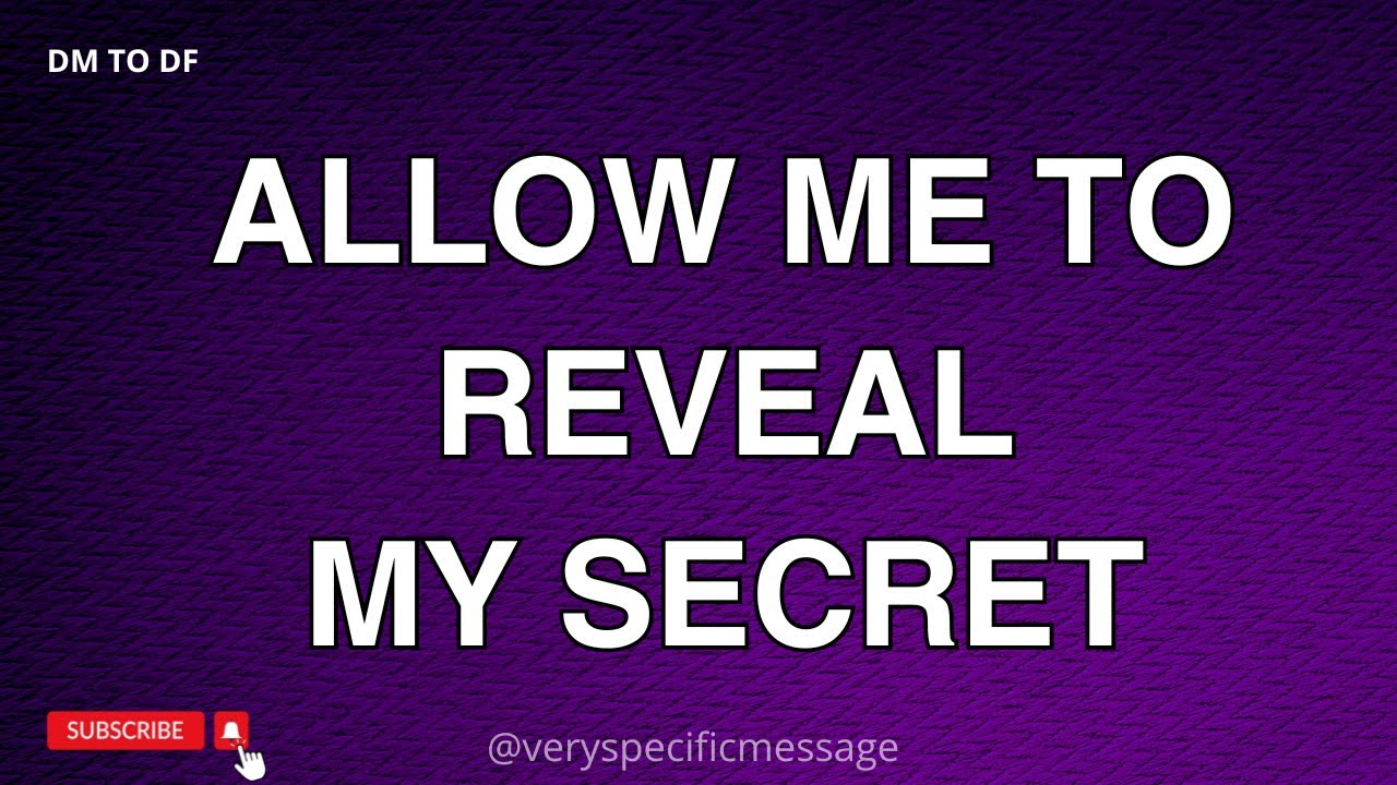 Allow Me To Reveal My Best Kept Secret 🙏 DM to DF Divine Masculine to ...