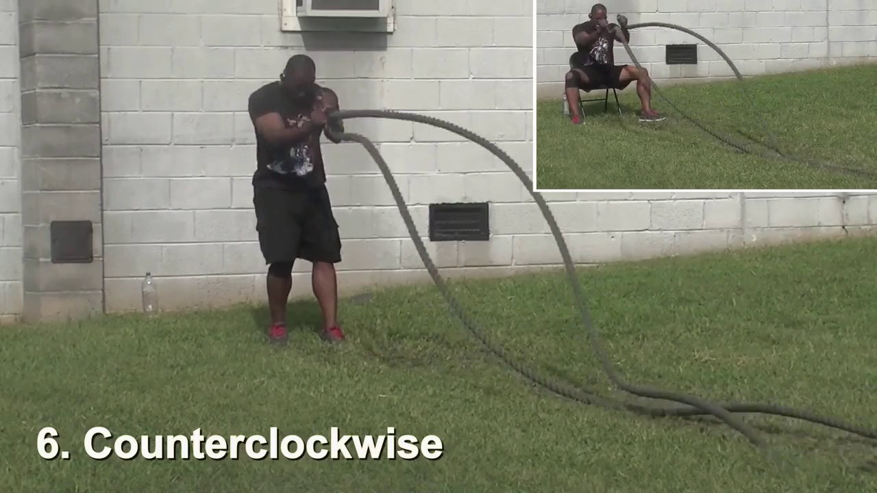 Battle Ropes Counter Clockwise Exercise - Leanness Lifestyle University ...