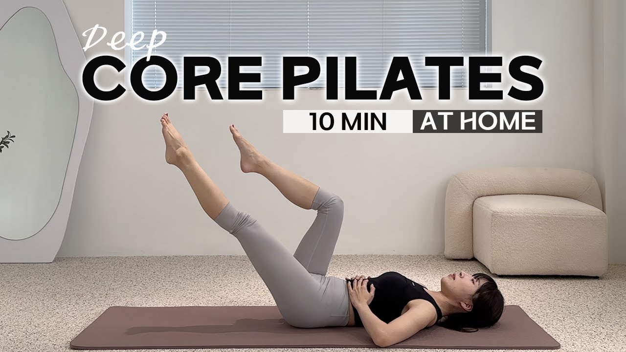 10 MIN DEEP CORE PILATES WORKOUT - Sculpt & Tighten Your Stomach (No ...