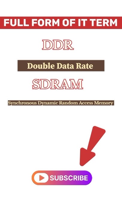 DDR and SDRAM FULL FORM OF IT TERM computer 💻🖥️ ONLINE #ddr #sdram #shorts # ...