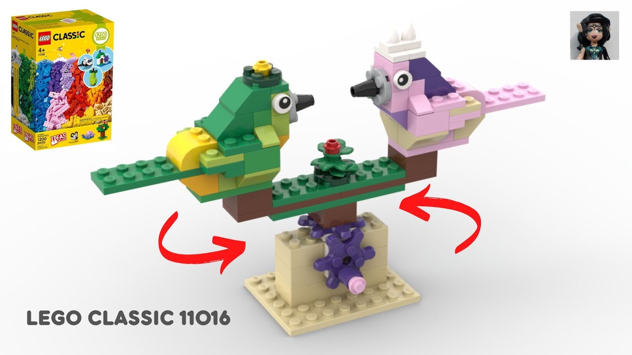 2 BIRDS Lego classic 11016 ideas How to build easy - YouTube