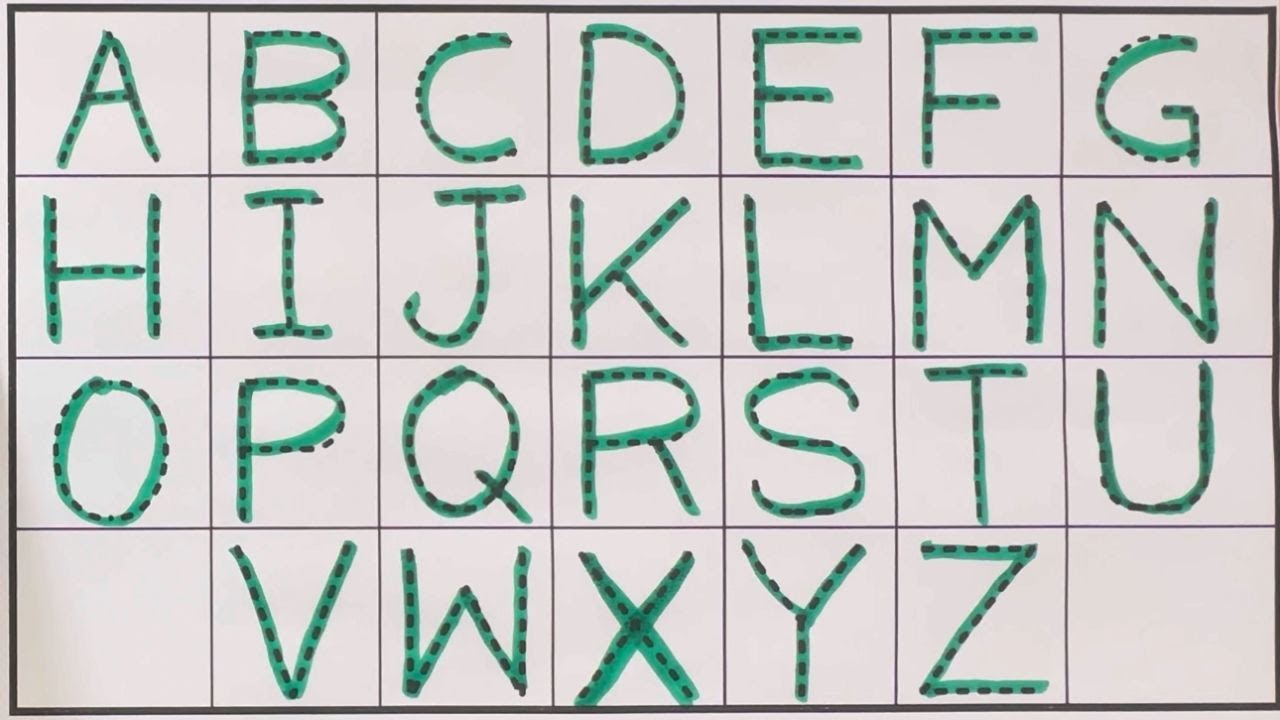 Let's learn the letters of the alphabet | Alphabet Educational Video ...