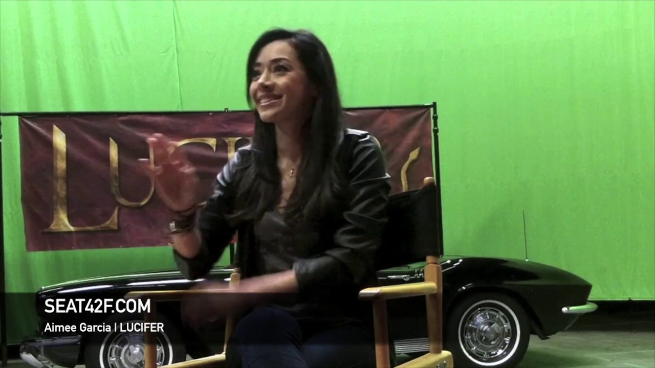 Aimee Garcia LUCIFER Set Visit Interview #2 - YouTube