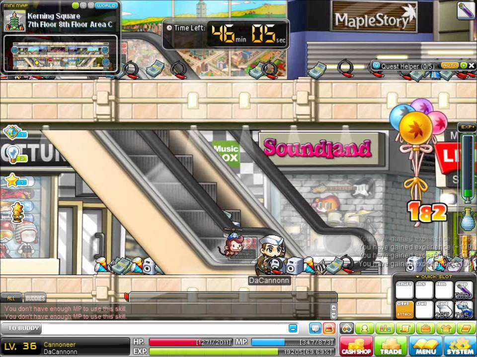 Maple Story Legendary Cannoneer - Butterfly Effect - YouTube