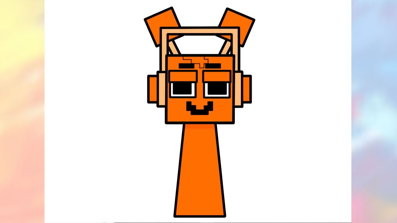 How to Draw Oren Minecraft / Incredibox Sprunki - YouTube