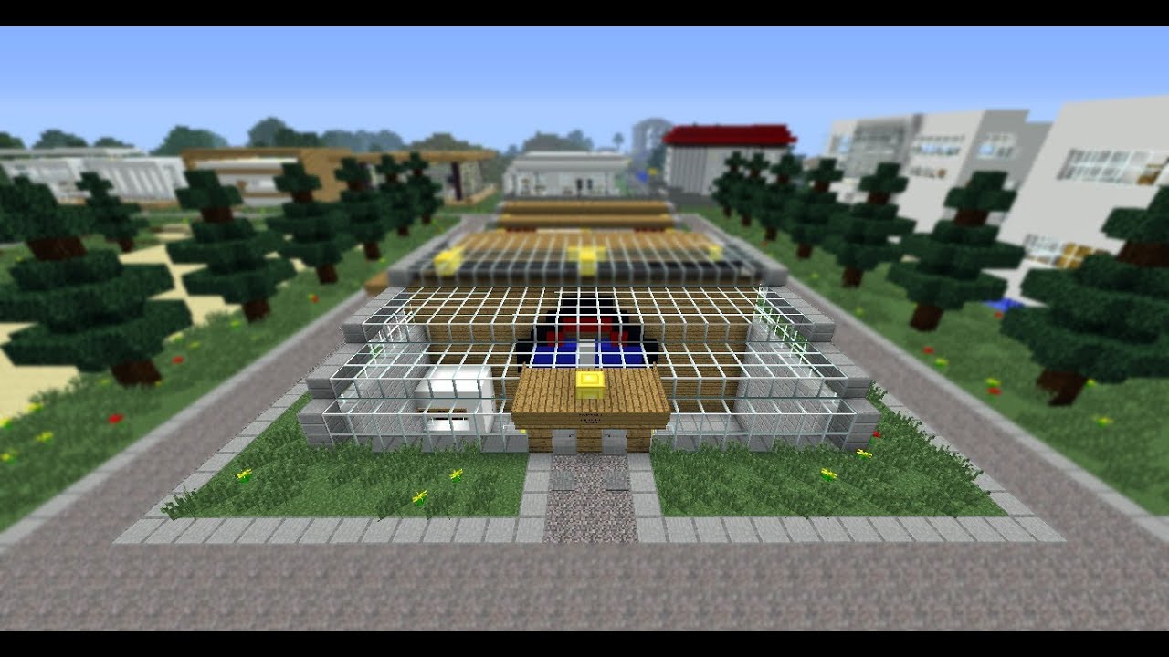 Minecraft Episode 87 - Modern Town Station - YouTube