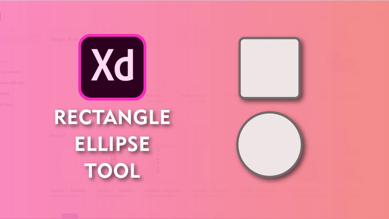 How and what is the Use of Rectangle and Ellipse Tool in Adobe XD 2020 ...