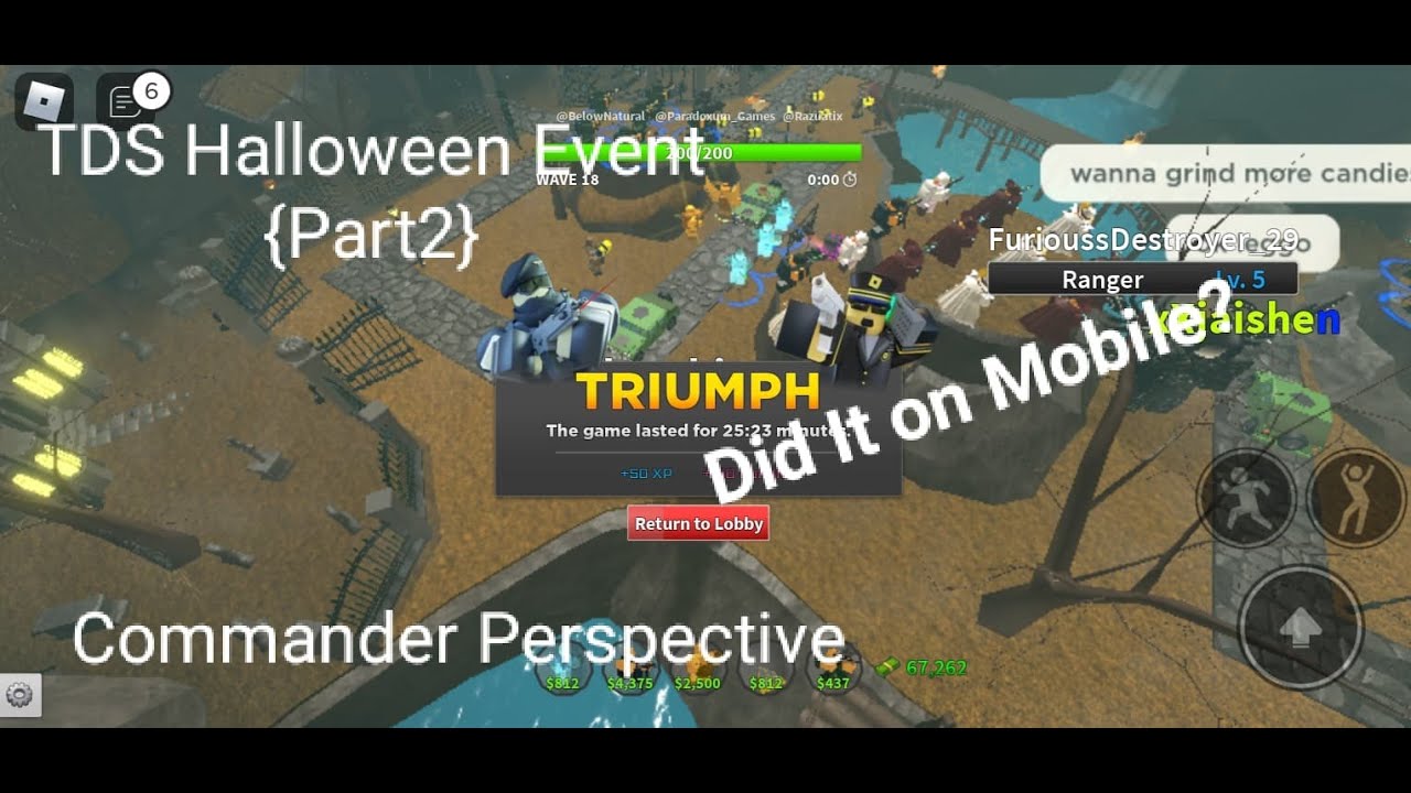 Beating TDS Halloween Event {Part 2} | How to Win The Bats? | Tower ...