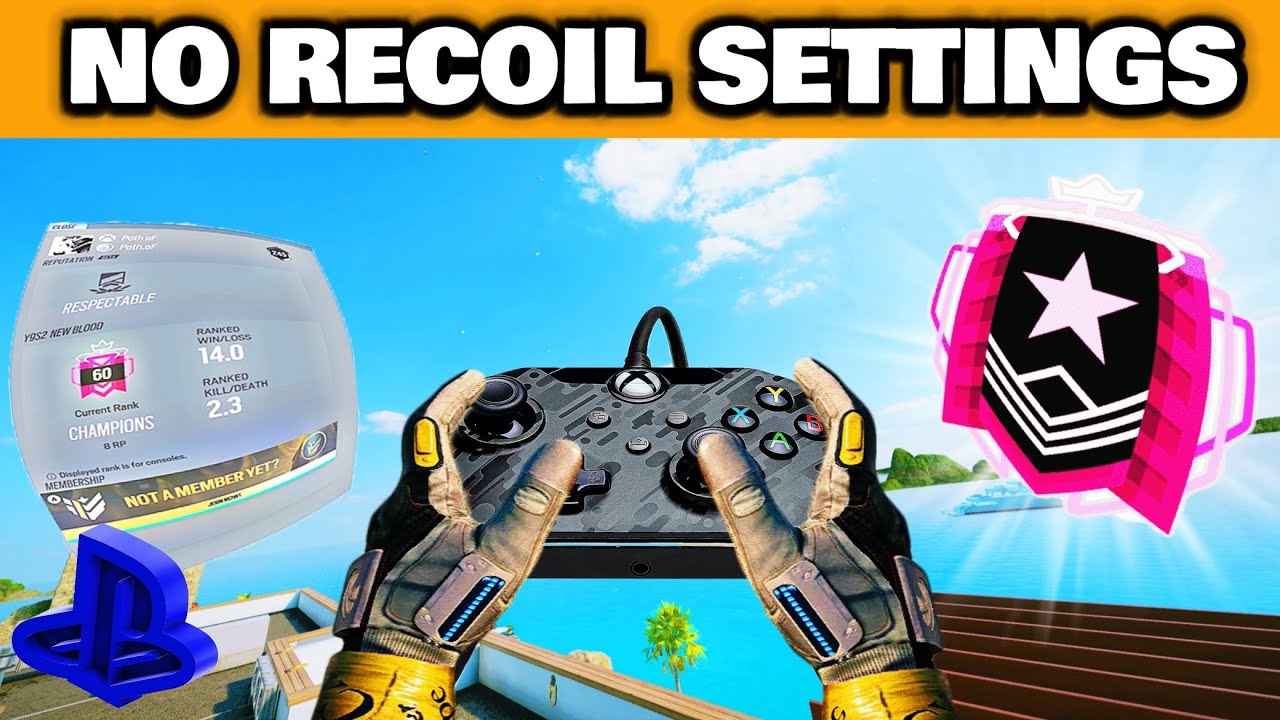 *BEST* NO RECOIL CONTROLLER SETTINGS FOR SIEGE X (Rainbow Six Siege ...