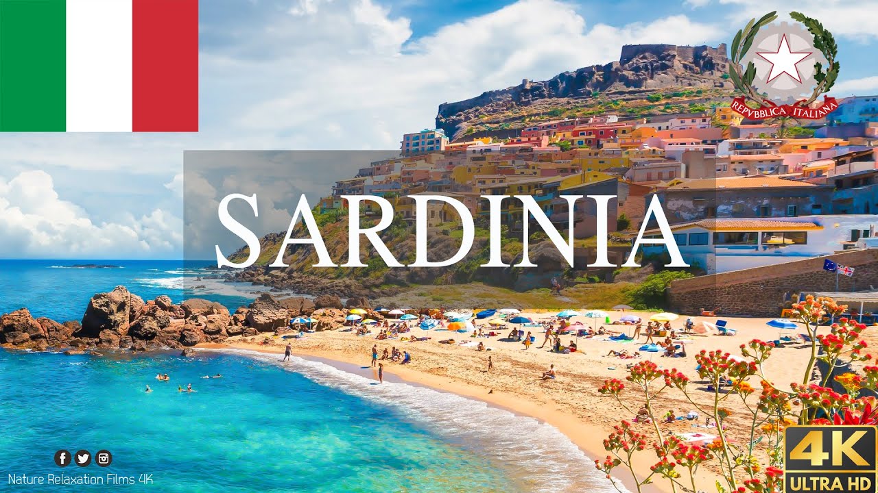 VOLANDO SOBRE SARDINIA 4K | Increíble paisaje natural hermoso con ...