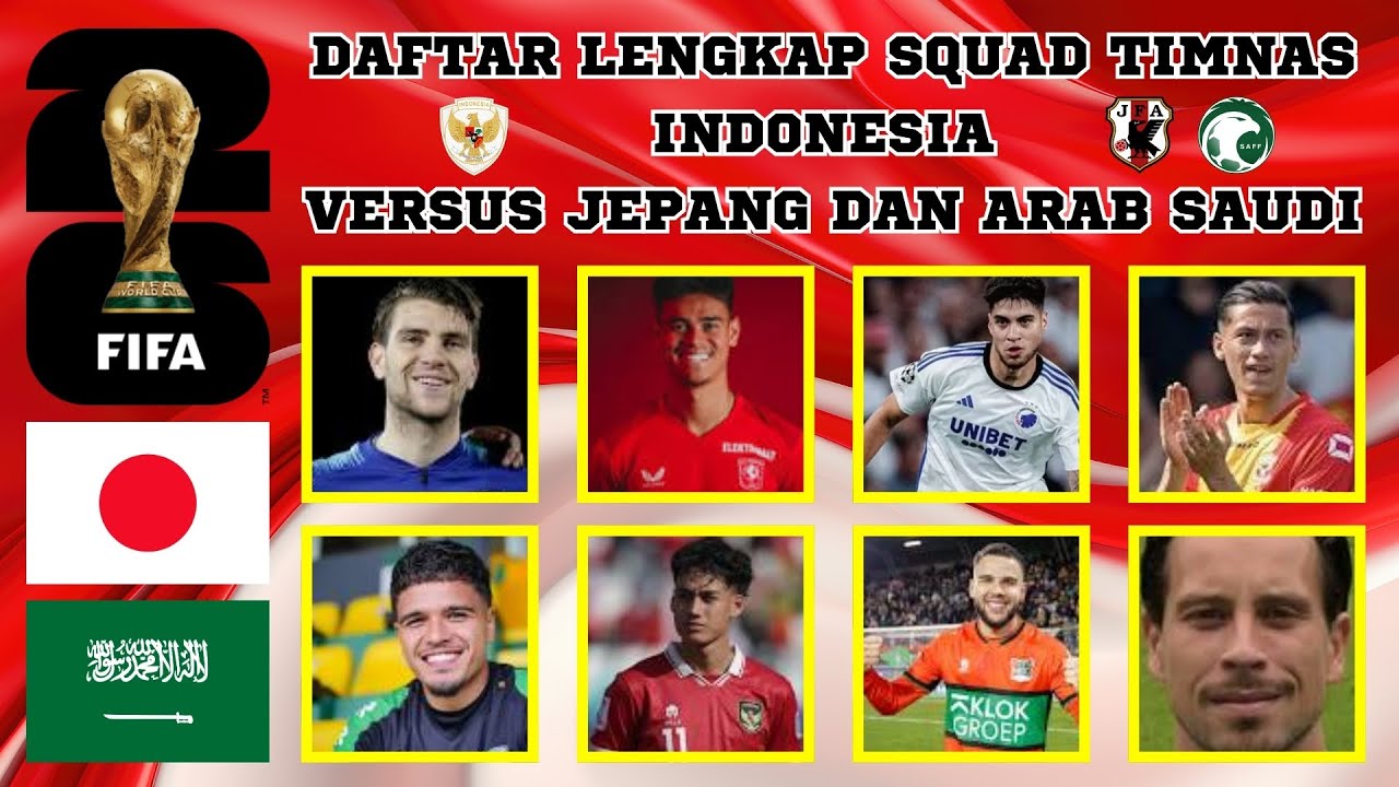 RESMI!!! DAFTAR 28 PEMAIN SQUAD TIMNAS INDONESIA UNTUK MENGHADAPI ...