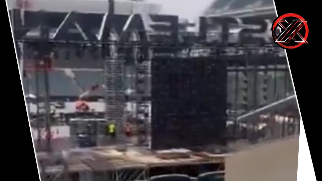 New Look At The Updated Wrestlemania 40 Stage Construction - YouTube