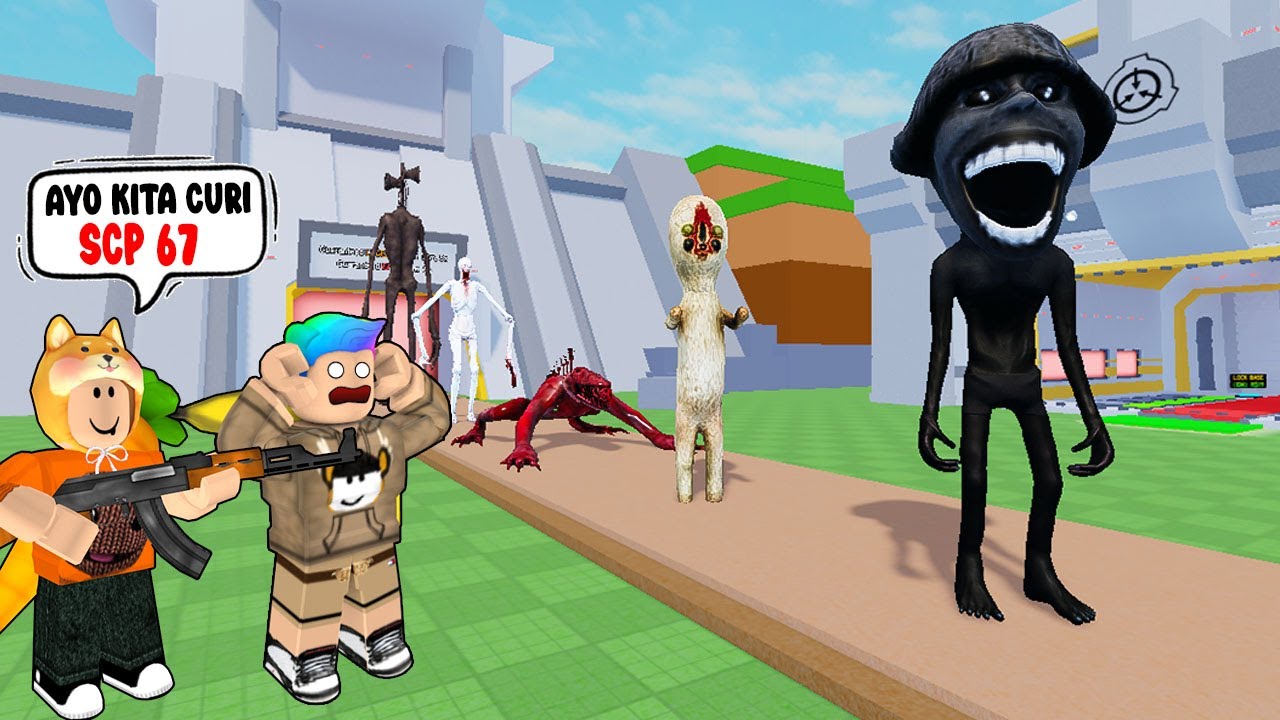 AKU DAN SKOBI MENCURI SCP YANG KABUR!! STEAL A SCP ROBLOX - YouTube