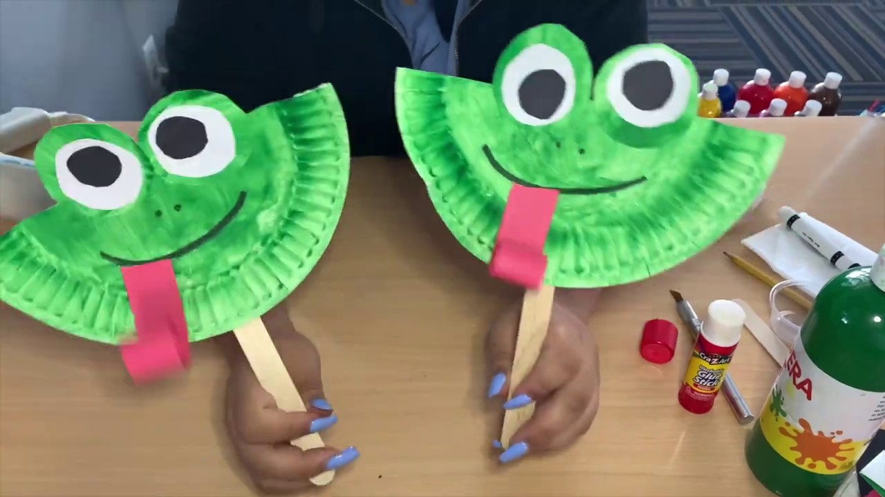 Arts & Crafts: Froggy Faces - YouTube