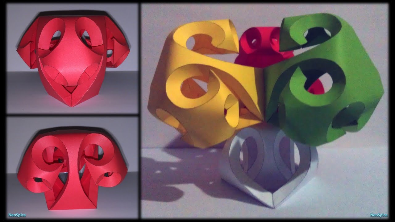 Curved Folding Paper (Example Of Decorative Shapes) - YouTube