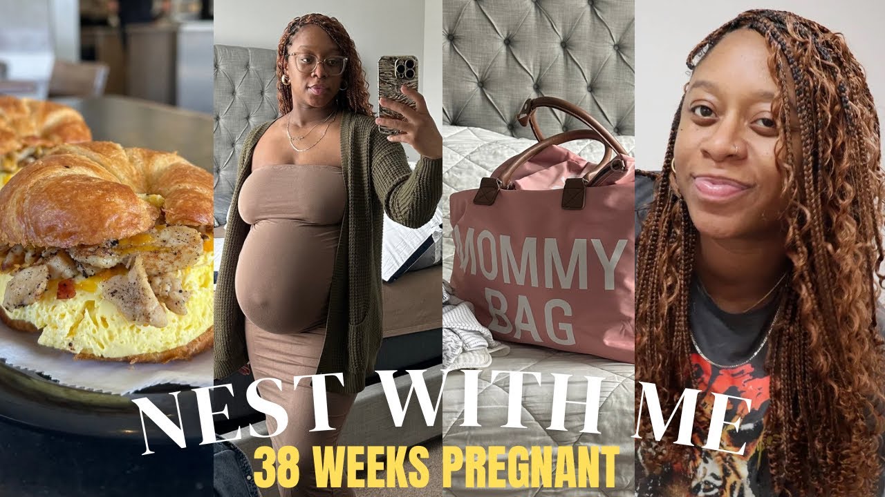 NEST WITH ME: PACKING MY HOSPITAL BAG, GETTING MY LABOR BRAIDS ...