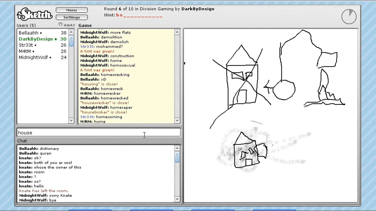 Playing Isketch with the people on TS - YouTube