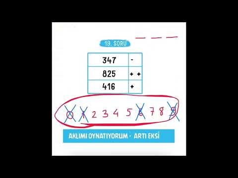 ARTI EKSİ zeka bulmacası nasıl çözülür?