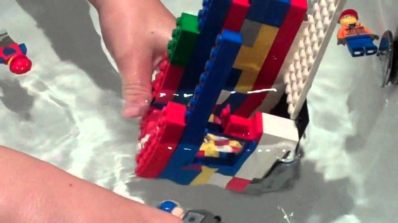 Lego sinking ship on the sea - YouTube