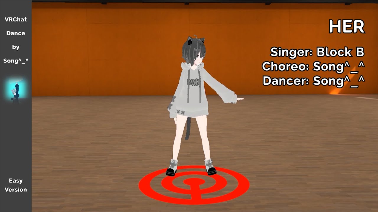 HER (Easy Version) | VRChat Dance | Song^_^ - YouTube