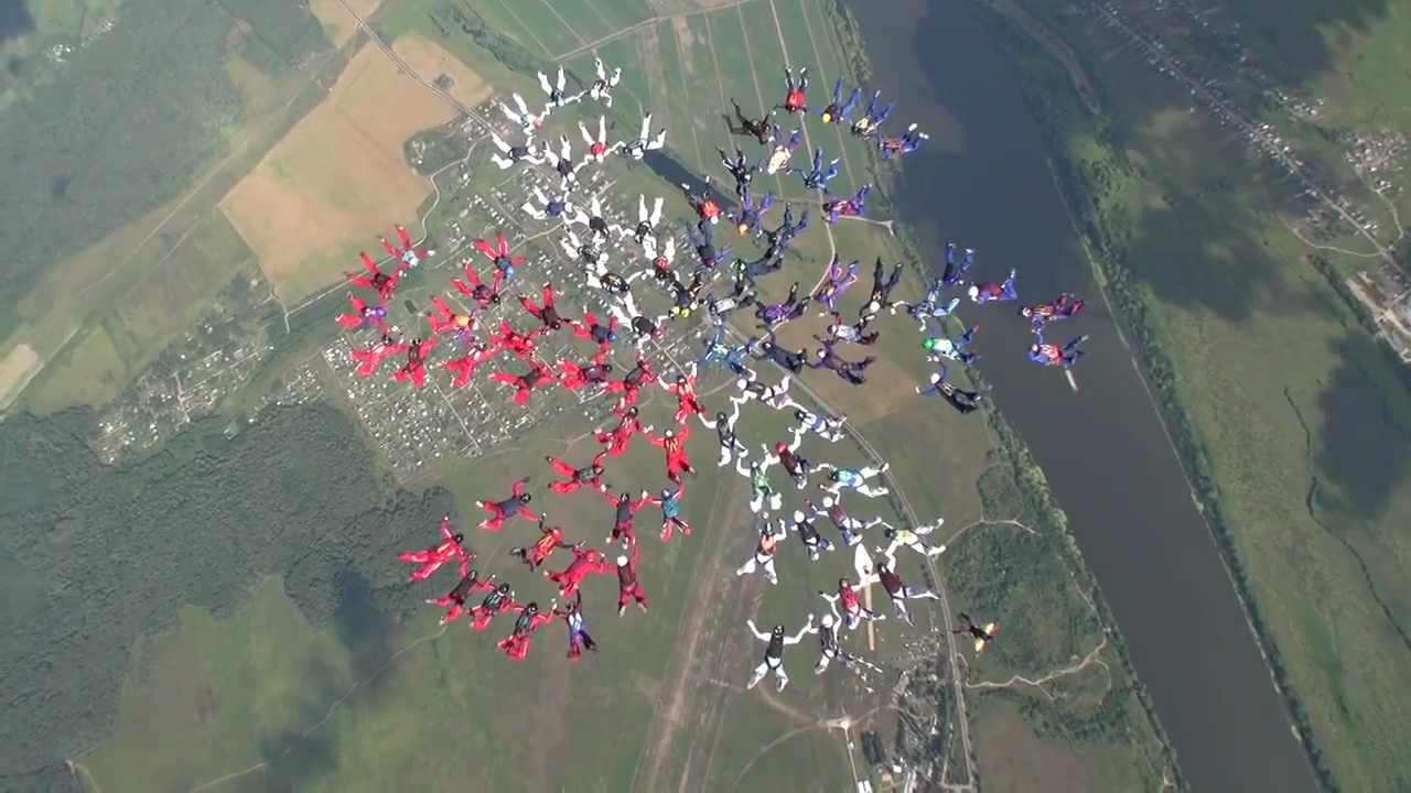 2012 / FAI European Record - Largest freefall formation - 88 ...