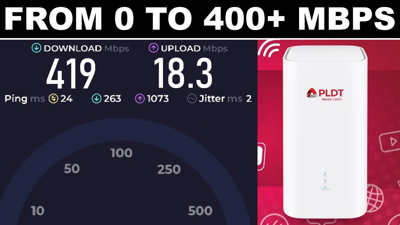 PLDT H153-381 Review, Bandlock, Actual Download Speed | Newest PLDT 5G ...