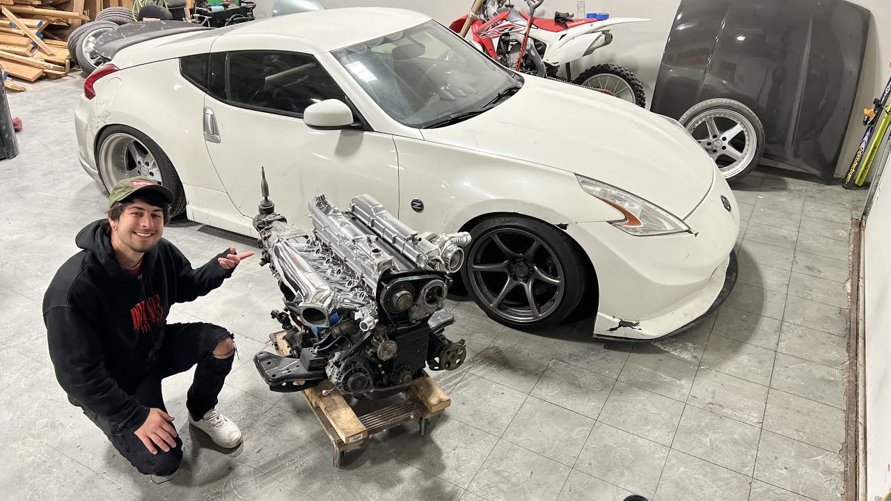 Polishing Everything On Rb25! Tommy FYeah Breaks My 370Z Again.. - YouTube