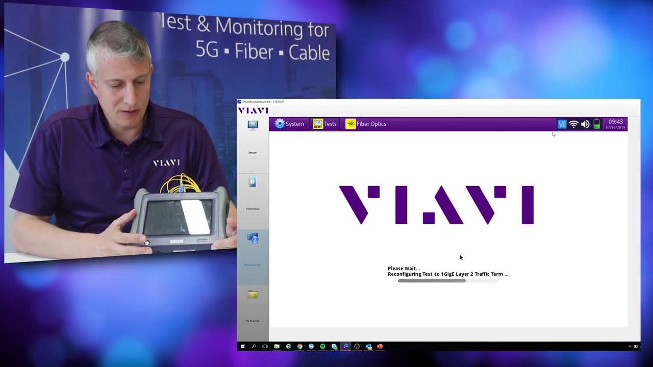 VIAVI MTS 5800 Configuracao e testes em Ethernet no MTS 5800 - YouTube