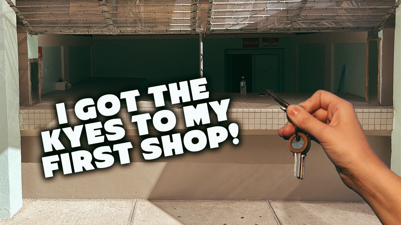 I Finally Got the Keys to My Shop! Opening My First Storefront - YouTube