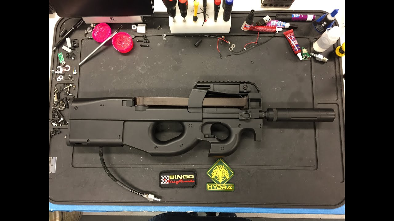 Bingo Airsoftworks Wolverine Airsoft Hydra P90 Drop In Kit Installation ...