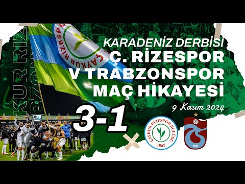 RİZESPOR v TRABZONSPOR MAÇ HİKAYESİ | KARADENİZ DERBİSİ (3-1 | 2024/25 12. HAFTA)