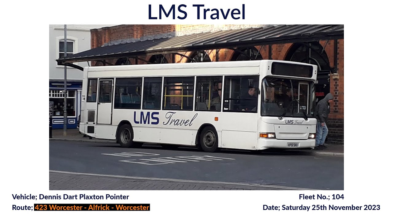LMS Travel | Dennis Dart Plaxton Pointer | 104 (KP51SXU) - YouTube