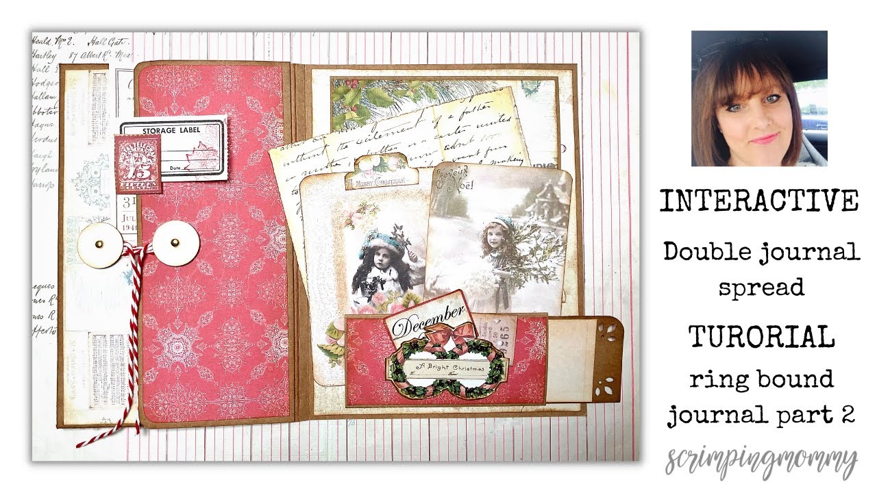 Interactive double journal spread tutorial, ring bound journal part 2 ...