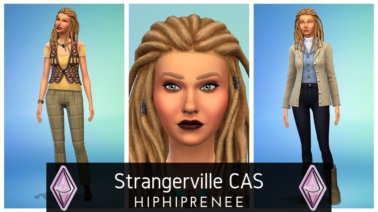 STRANGERVILLE CAS // The Sims 4 Create-A-Sim - YouTube