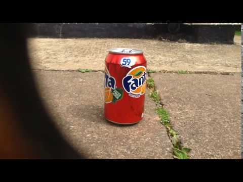 CRUSHING FANTA CAN